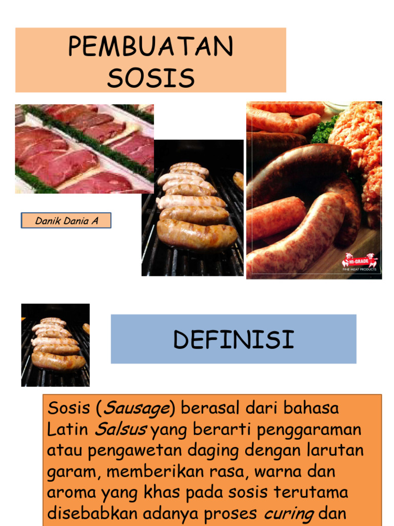 PEMBUATAN Sosis | PDF
