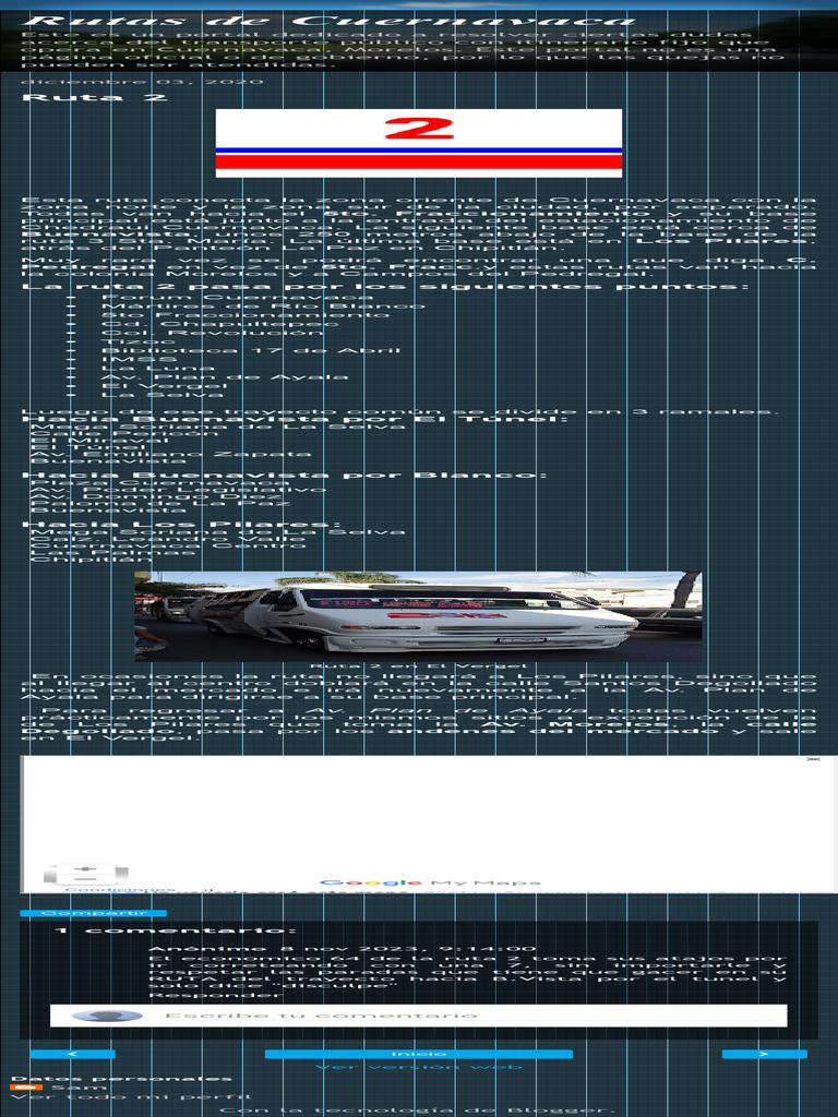 Rutas de Cuernavaca Ruta 2 | PDF