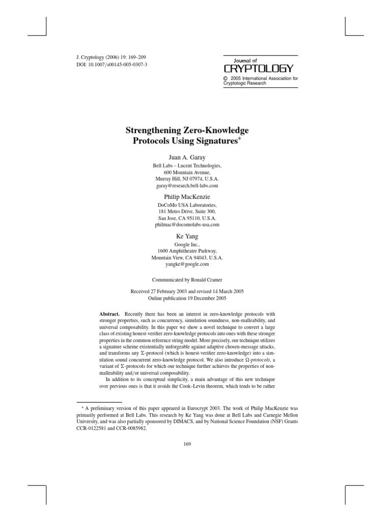 Zero Knowledge | PDF | Espionage Techniques | Cryptography