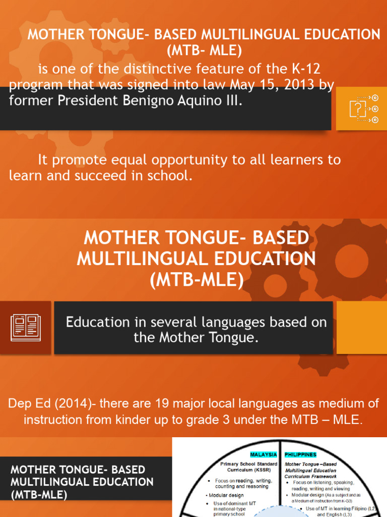 Mother Tongue Based Multilingual Education | PDF | Multilingualism ...