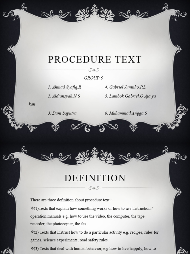 Procedure Text | PDF | Camera | Languages