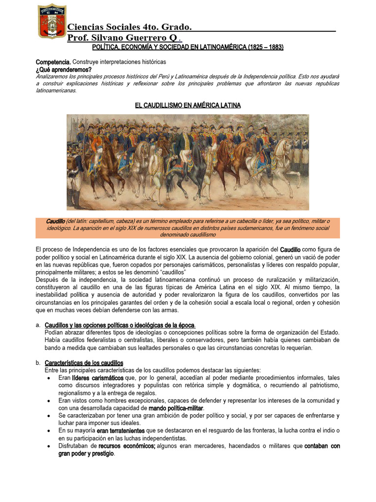 Caudillismo y Política en Latinoamérica | PDF
