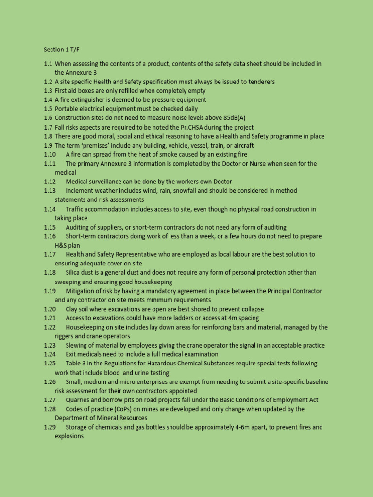 2019 Chso Sacpcmp Exam-2 | PDF | Occupational Safety And Health | Safety