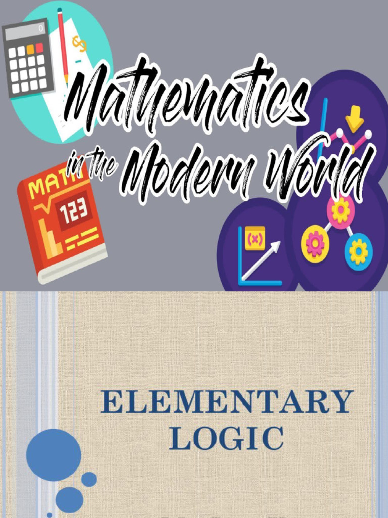 Lesson 2 Elementary Logic | PDF | Logical Expressions | Syntax (Logic)
