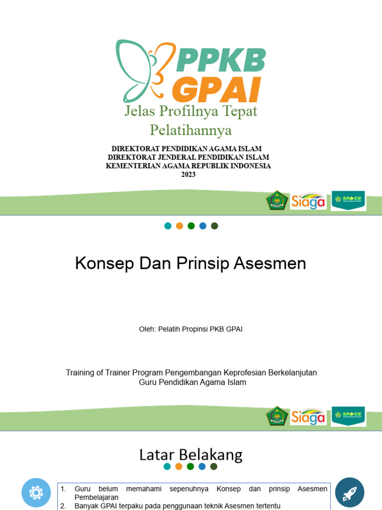 Sesi 01-Konsep Dan Prinsip Penilaian - Ped3 | PDF | Karier & Perkembangan | Bisnis