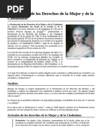 Olympe de Gouges - Declaración de Los Derechos de La Mujer y La ...