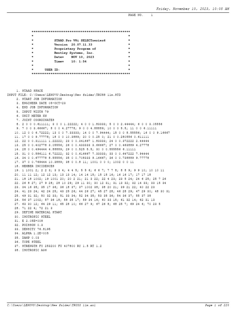 p1 Truss 11m | PDF | Architectural Design | Architecture