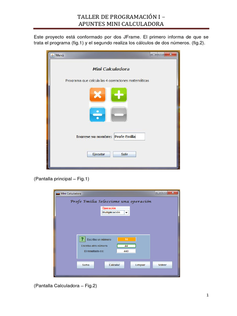 Tutorial Calculadora | Descargar gratis PDF | Ventana (informática ...