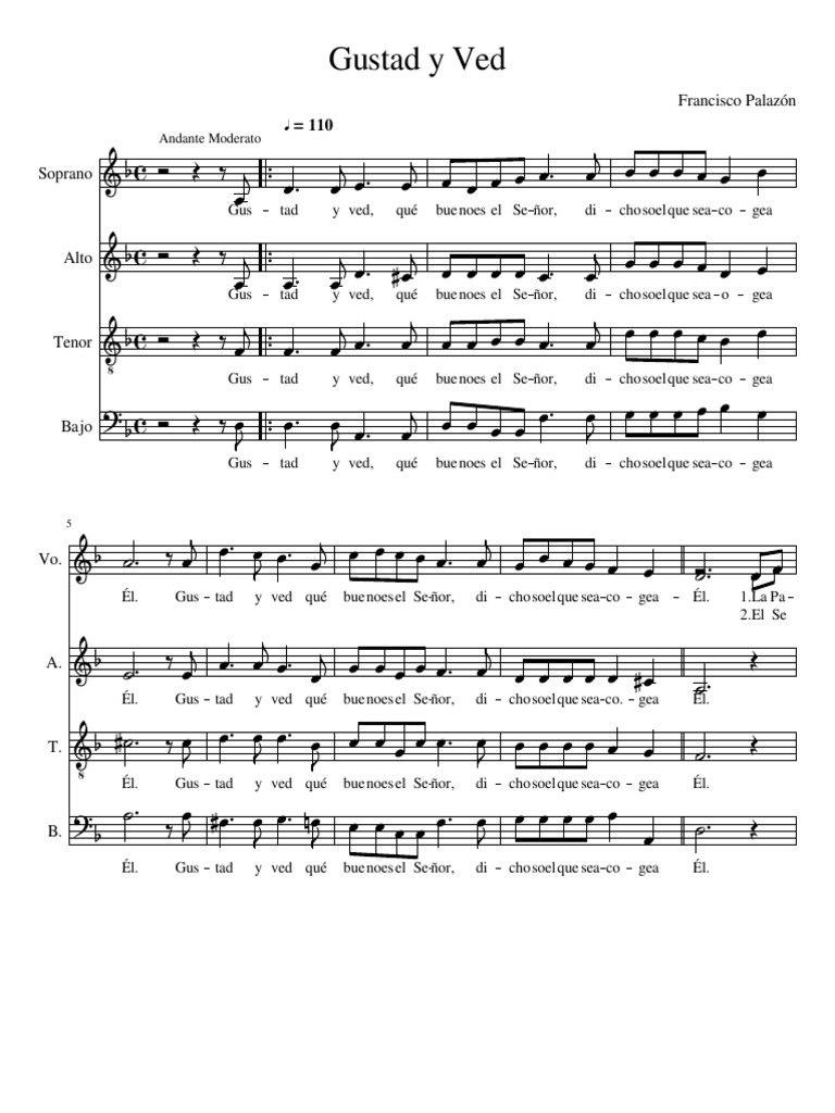 Gustad y Ved: Letra y Acordes | PDF