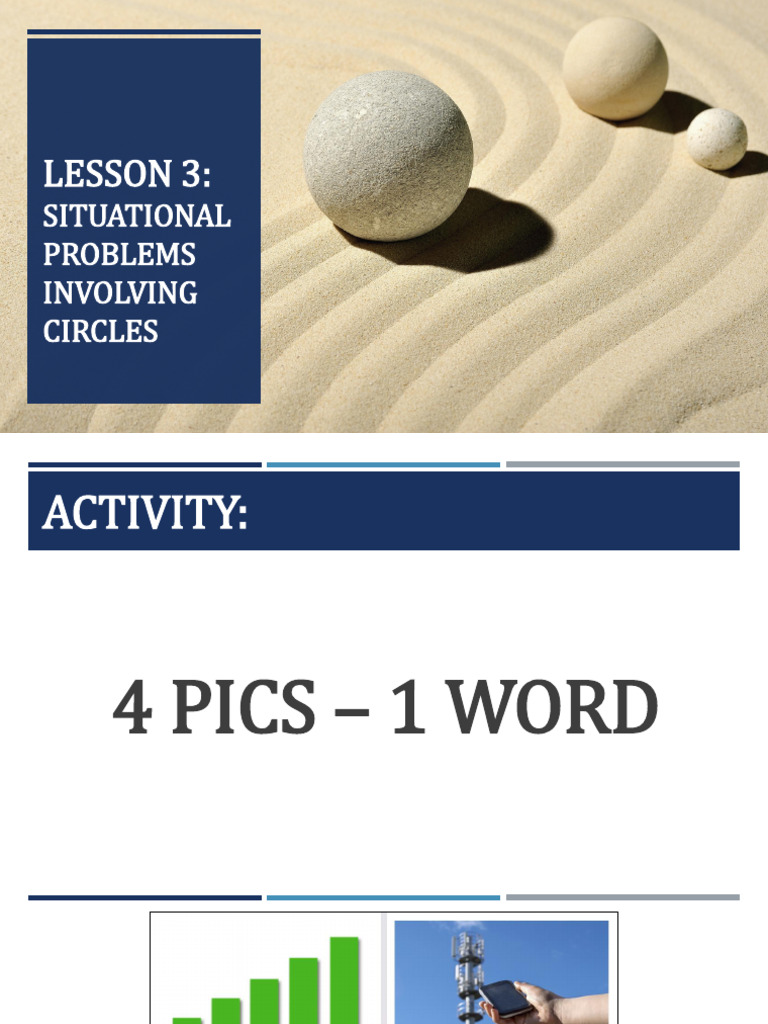 Pre Cal Lesson 3 Situational Problems Involving Circles | PDF ...