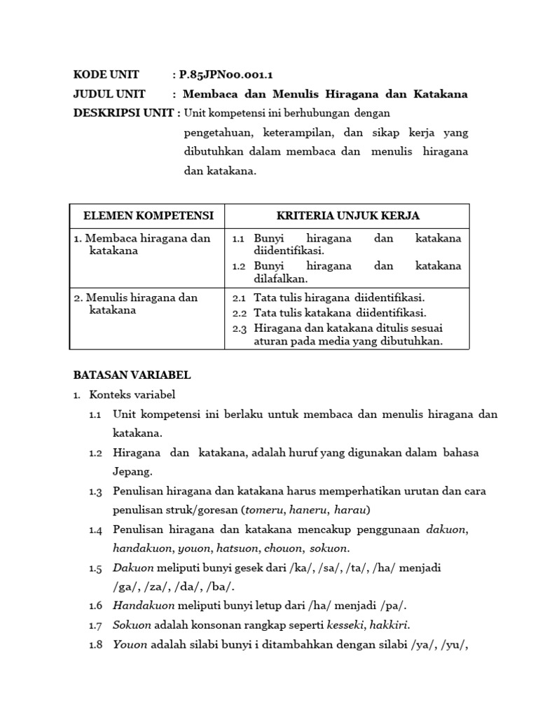 TUGAS 1 Unit Kompetensi - Thomas Armando | PDF