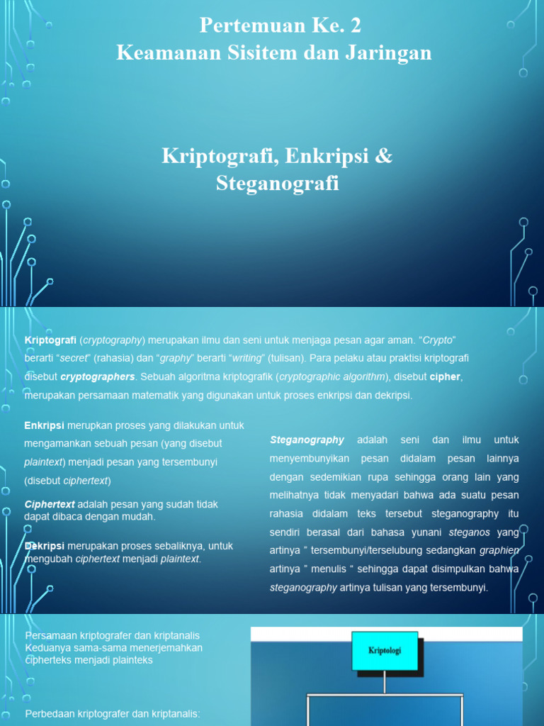 P2 - Kriptografi, Enkripsi & Steganografi | PDF | Komputer