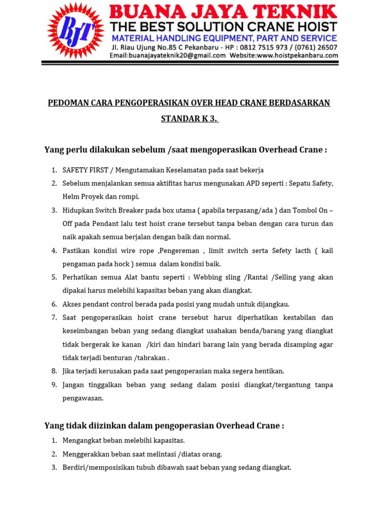 SOP Cara Pengunaan OHC Yang Benar | PDF