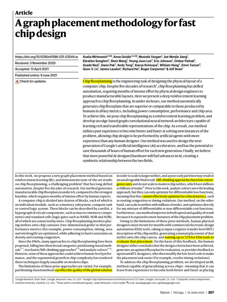 A Graph Placement Methodology 2021 | PDF | Computer Science | Computing