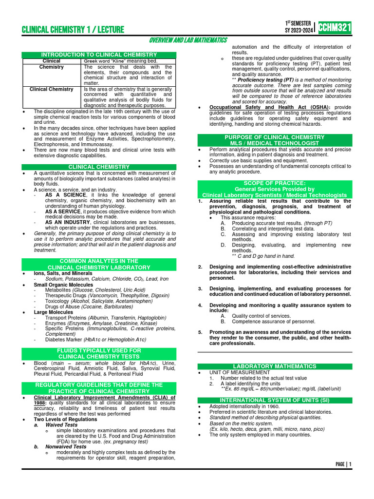 Week 2 - Overview and Lab Mathematics | PDF | Mole (Unit) | Molar ...