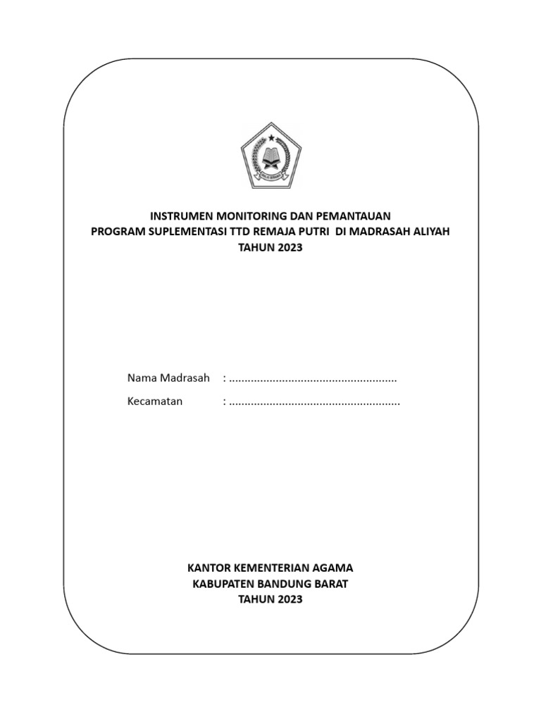 Monitoring Suplementasi TTD Remaja 2023 | PDF
