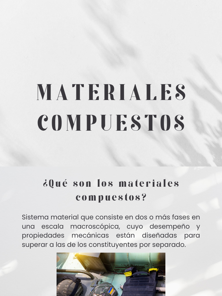 Materiales Compuestos | PDF | Material compuesto | Ciencias fisicas