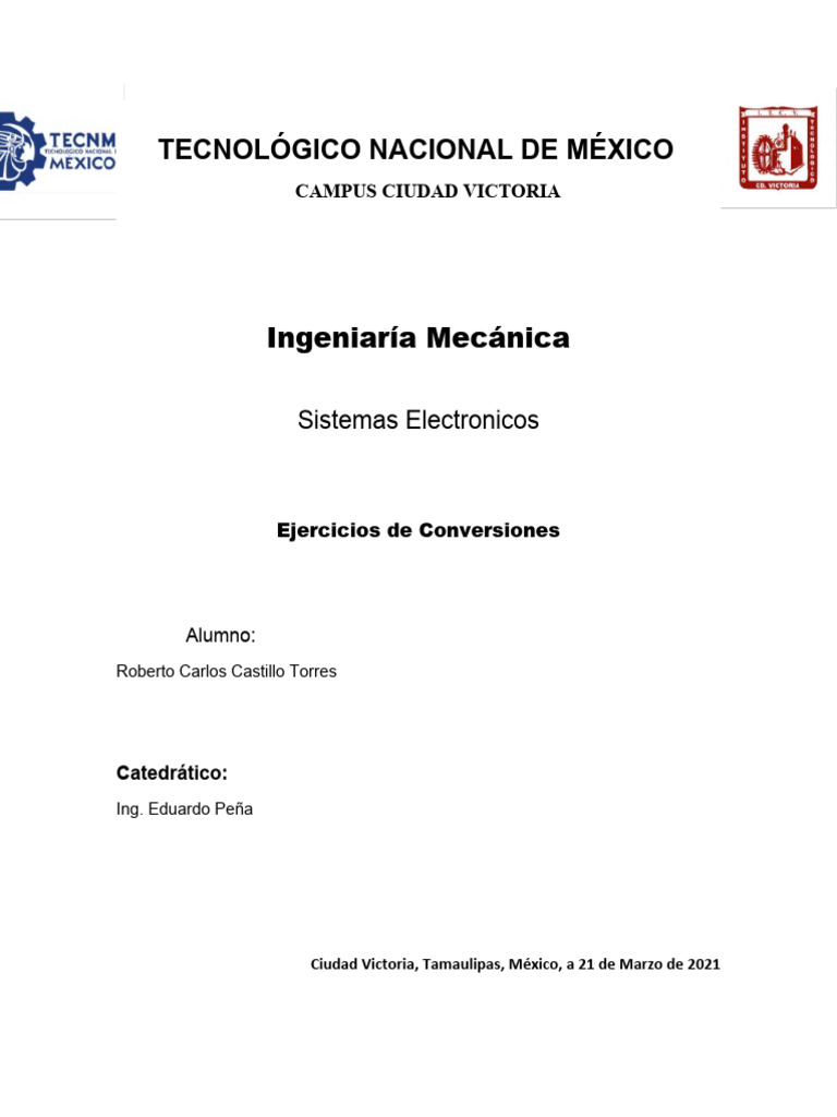 Ejercicios de Conversiones Numéricas | PDF | Hogar, jardinería y ...
