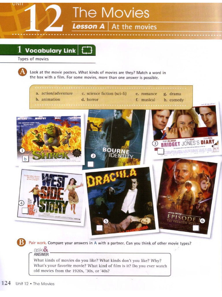 Lesson 15 - The Movies | PDF