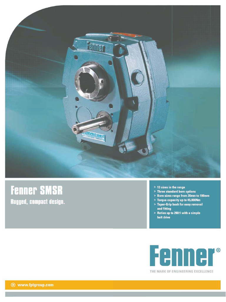 Fenner Gearboxes SMSR Cat | PDF