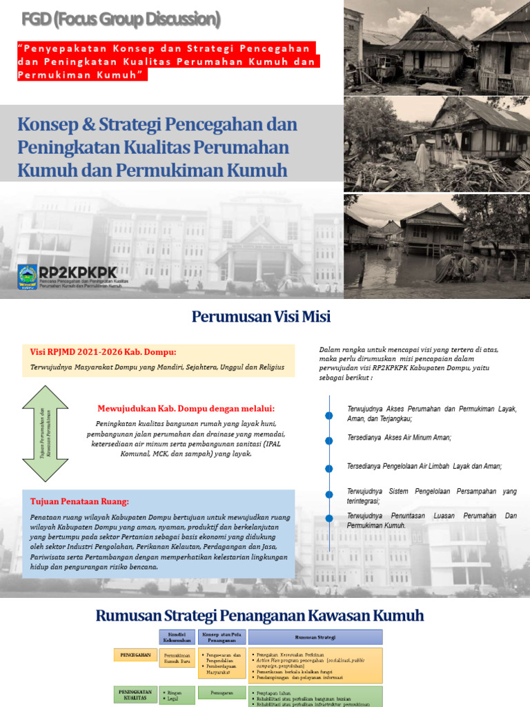 FGD 2 Konsep Dan Strategi Penanganan Kumuh - Miftahul Sua'Dah, ST Krim Ozy | PDF