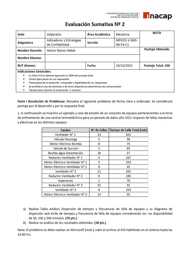 Evaluación Sumativa #2 - MPIC01-V-N30-N6-P3-C1 | PDF | Tecnología