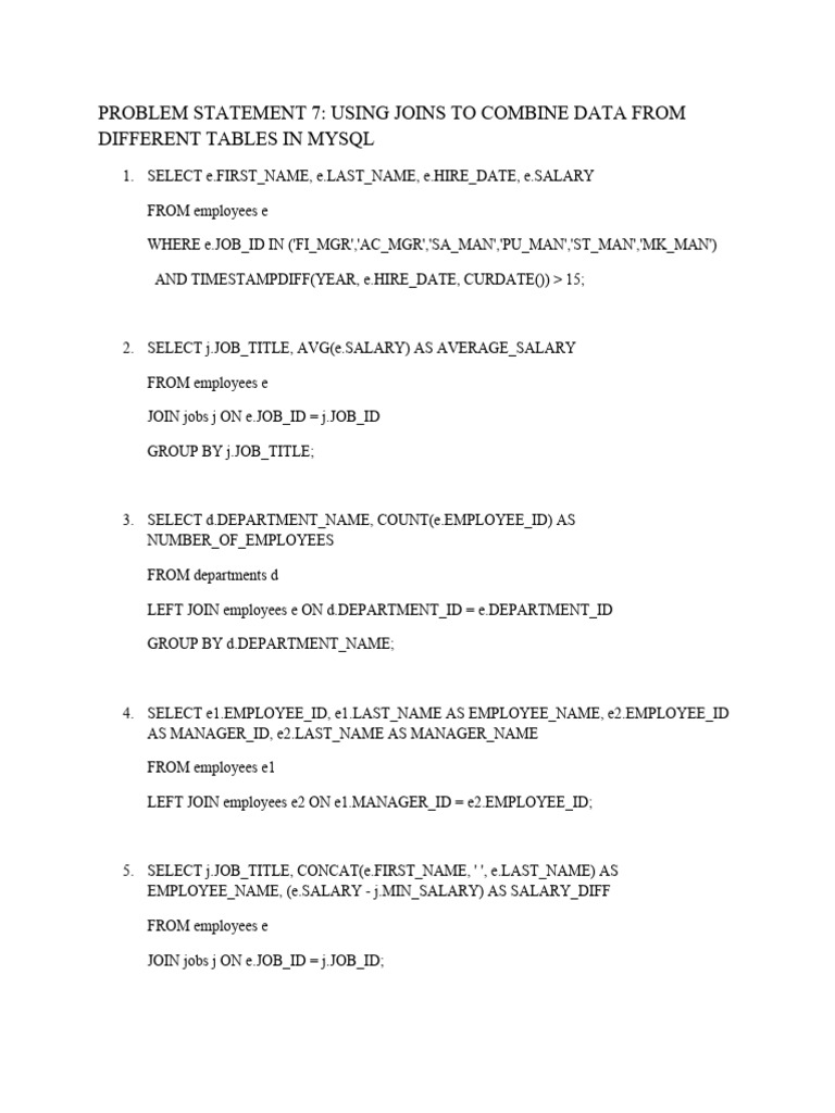 Problem Statement 7 | PDF