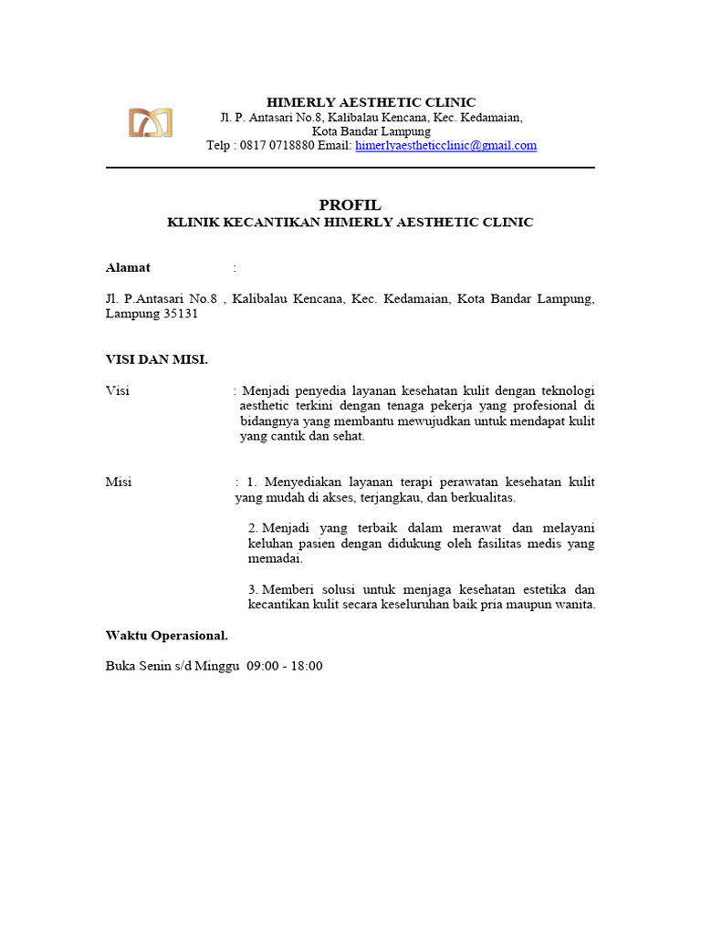 Klinik Kecantikan Himerly Bandar Lampung | PDF | Sains & Matematika ...