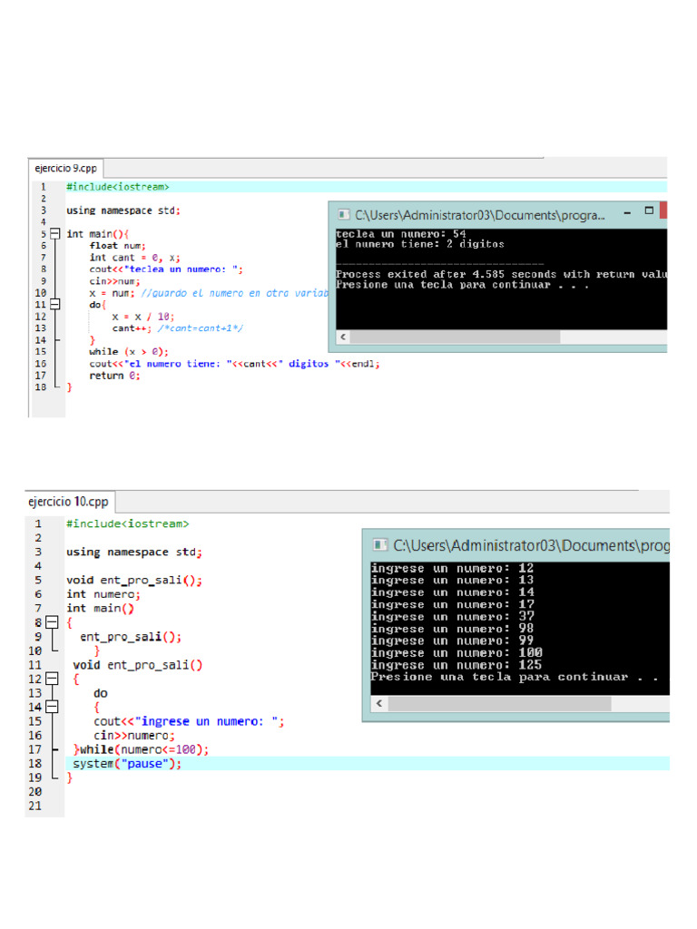 Act 2.5 Sentencia Infinita Do-While | PDF