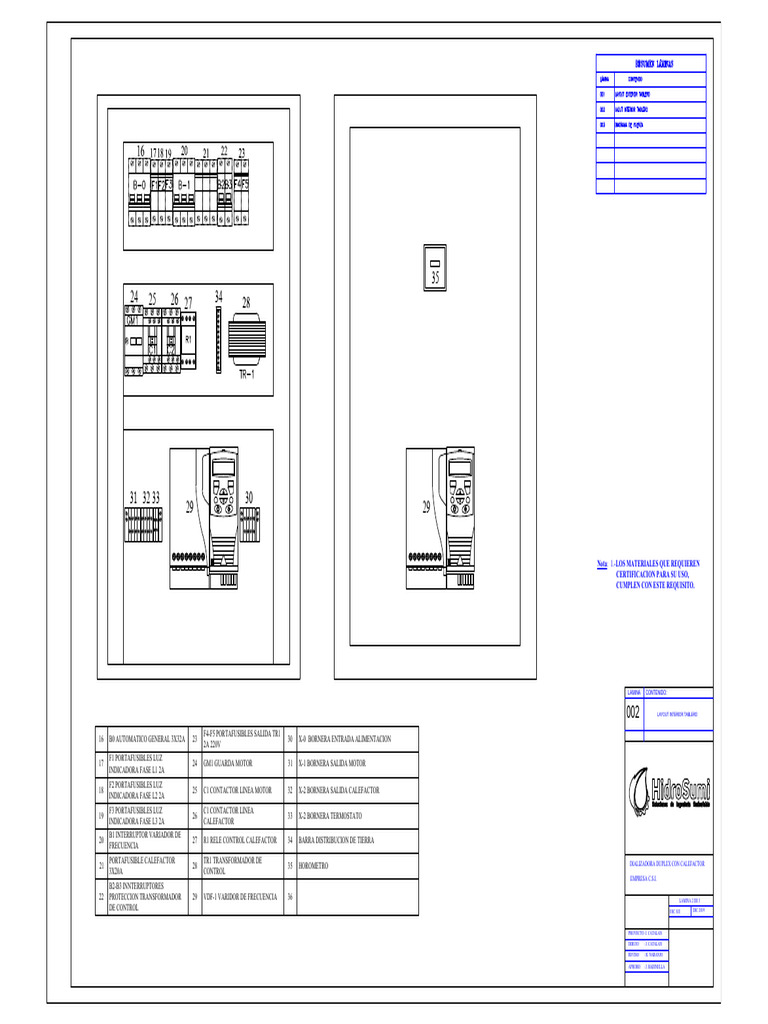 Plano Eléctrico EMF CSI 2 de 3 | PDF | Ingenieria Eléctrica