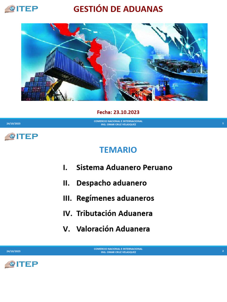 Gestión de Aduanas - 2 | PDF | aduana | Comercio
