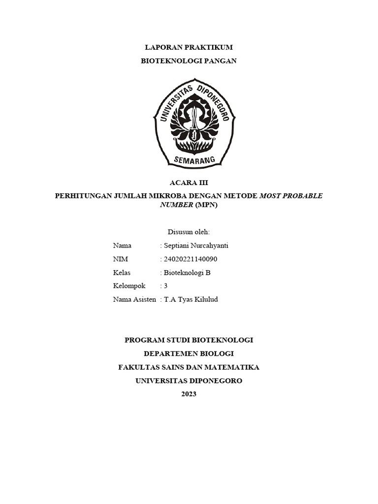 Septiani Nurcahyanti - 24020221140090 - Acara 3 - Perhitungan Jumlah ...