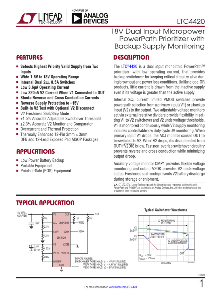 4420 Fa | PDF | Electric Power | Electrical Equipment
