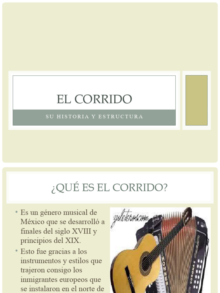 Historia y Evolución del Corrido Mexicano | PDF | Corrido | México