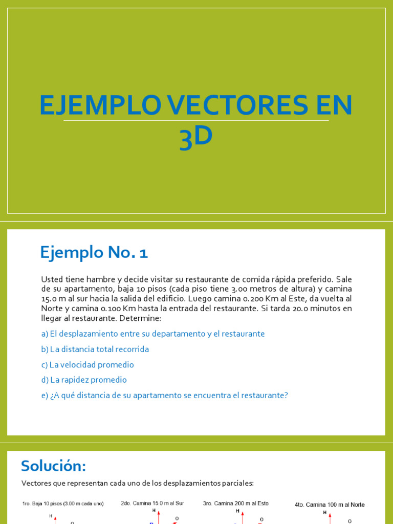 5 Vectores En 3d Y Cinemática Pdf Vector Euclidiano Matemáticas