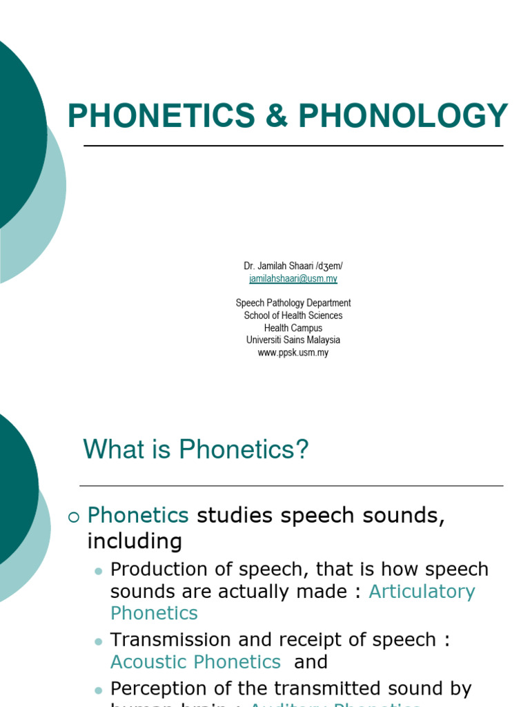 3-4-Phonetics and Phonology | PDF | Phoneme | Phonology