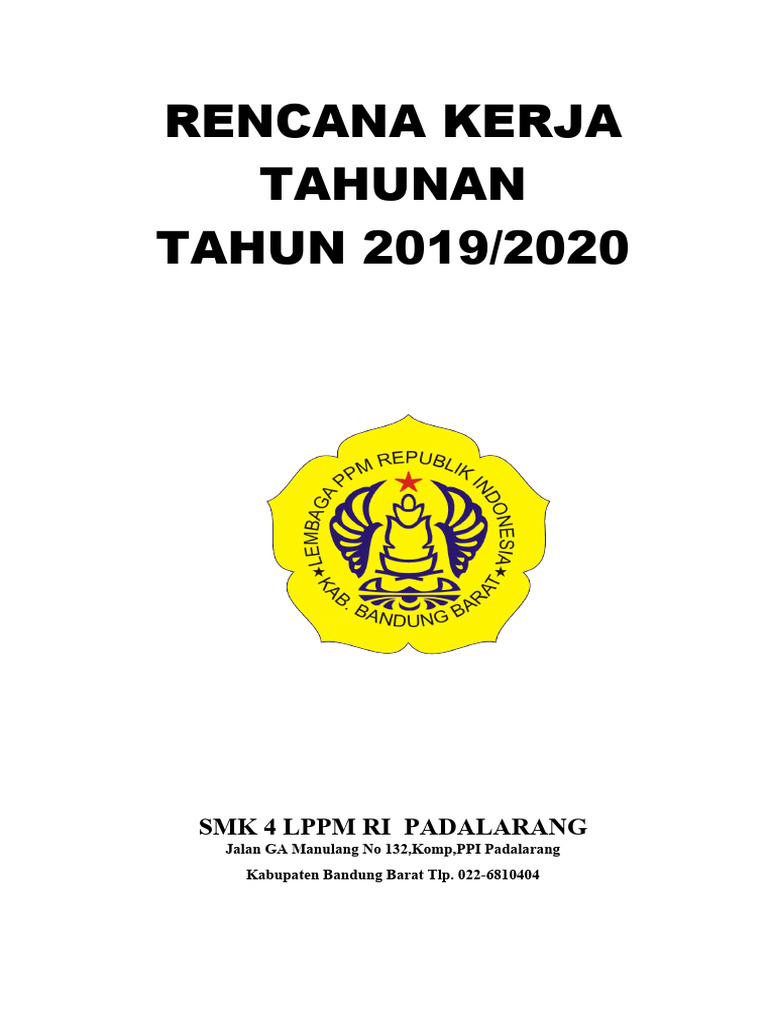 Program Kerja Tahunan | PDF