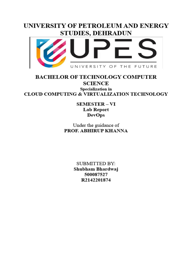 Devops Lab File | PDF | Microsoft Windows | Software Engineering