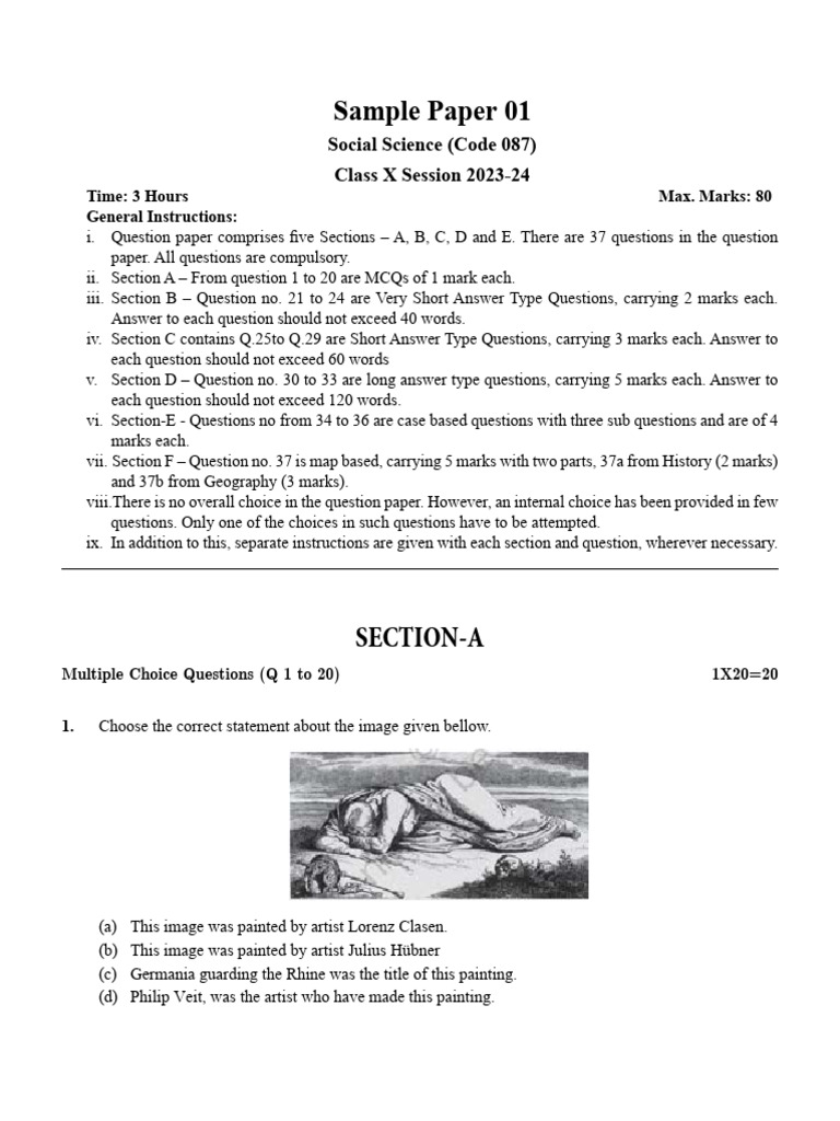 SST Sample Paper | PDF | Mahatma Gandhi | Economic Inequality