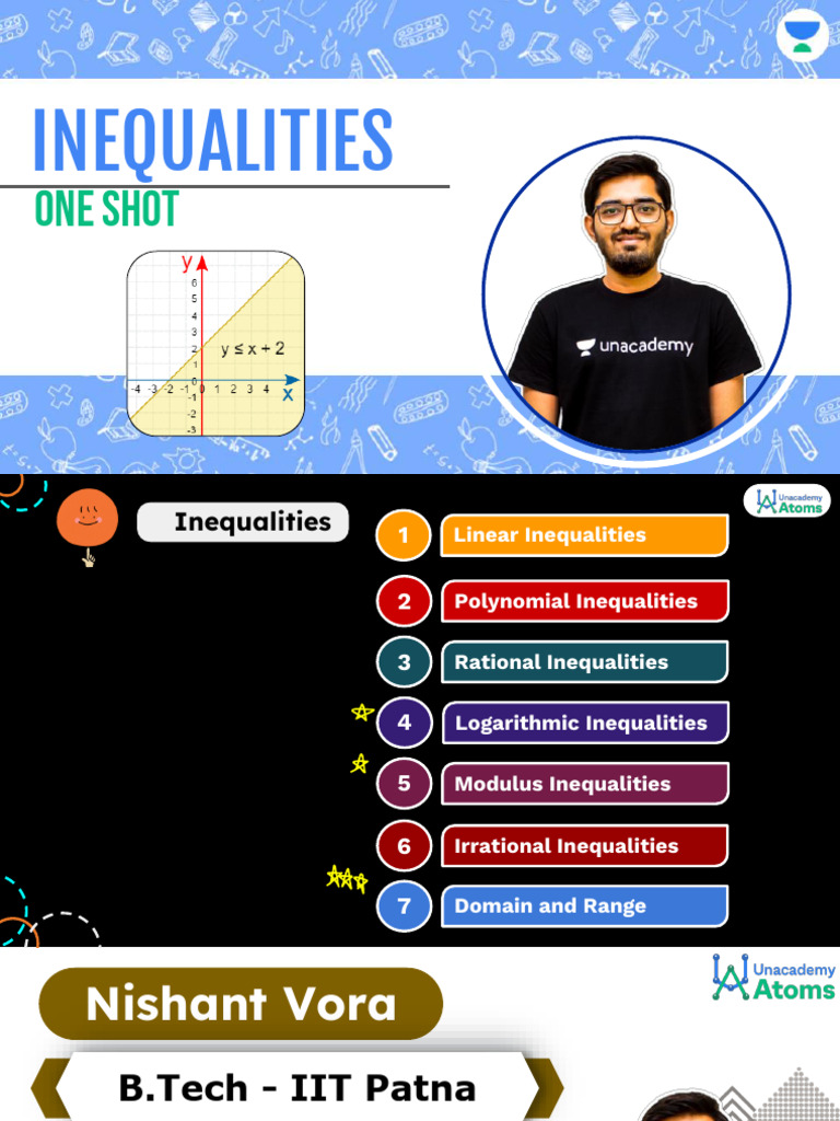 Inequalities - One Shot by NV Sir #BounceBack 2 | PDF | Polynomial | Inequality (Mathematics)