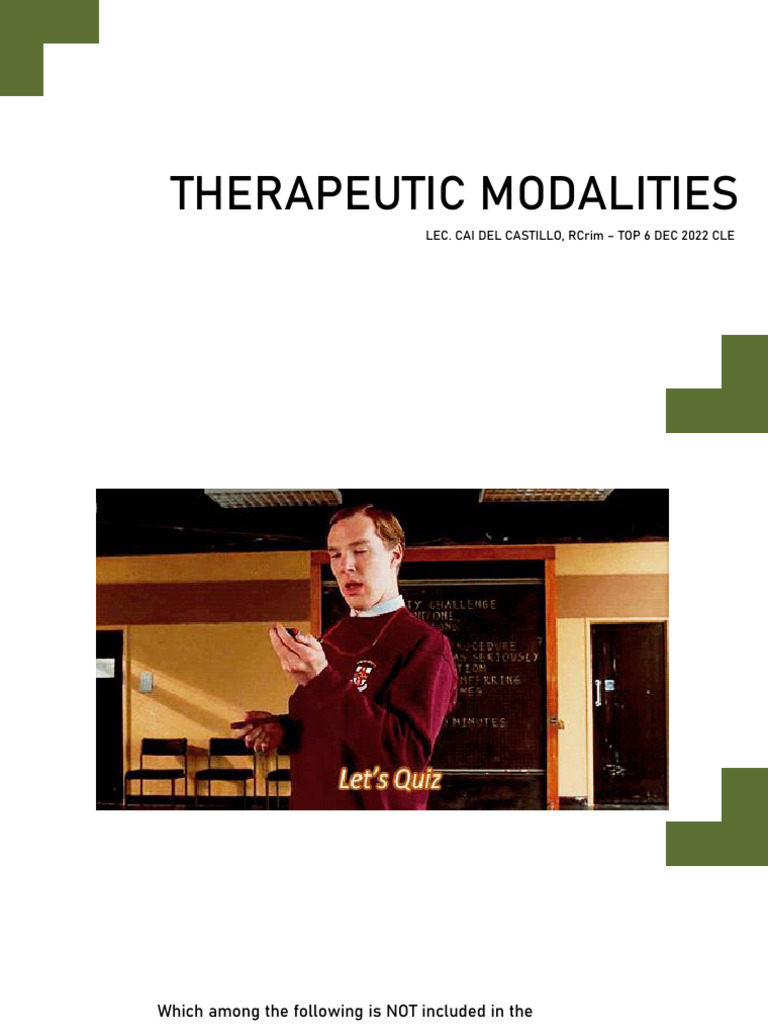 PDF Ca 3 - Therapeutic Community - Lec. Cai | PDF | Psychotherapy | Prison