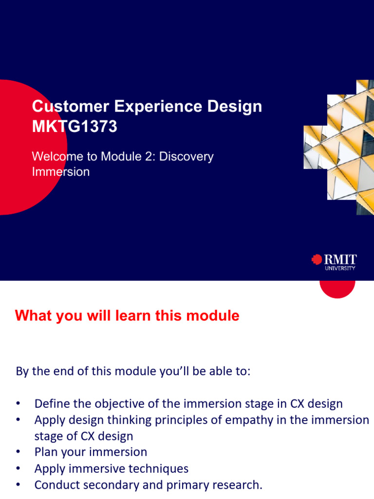 Module 2 CX Slides | PDF | Thought | Design Thinking