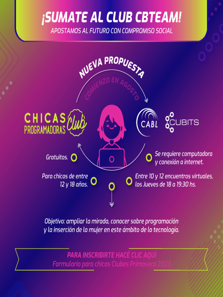 Placa Chicas Programadoras - Link | PDF