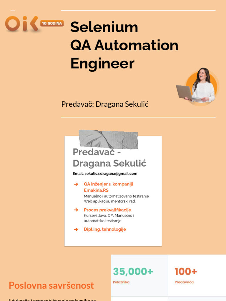 Selenium - 1. Uvod U Automatizaciju | PDF