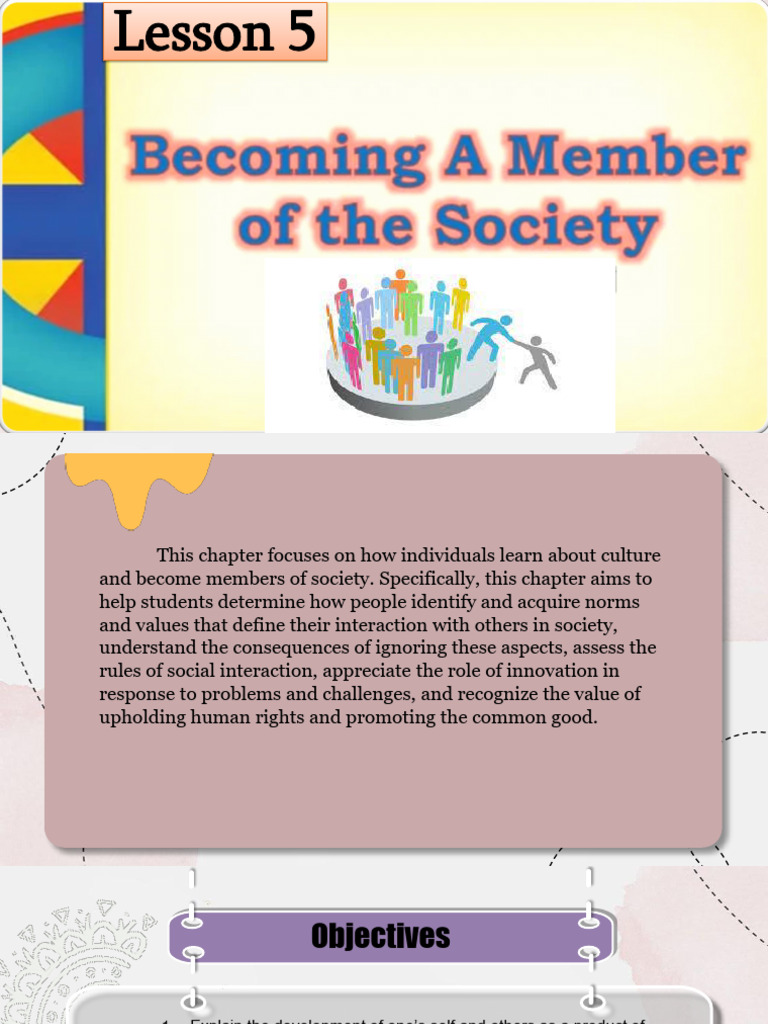 UCSP Lesson 5 | PDF | Deviance (Sociology) | Socialization