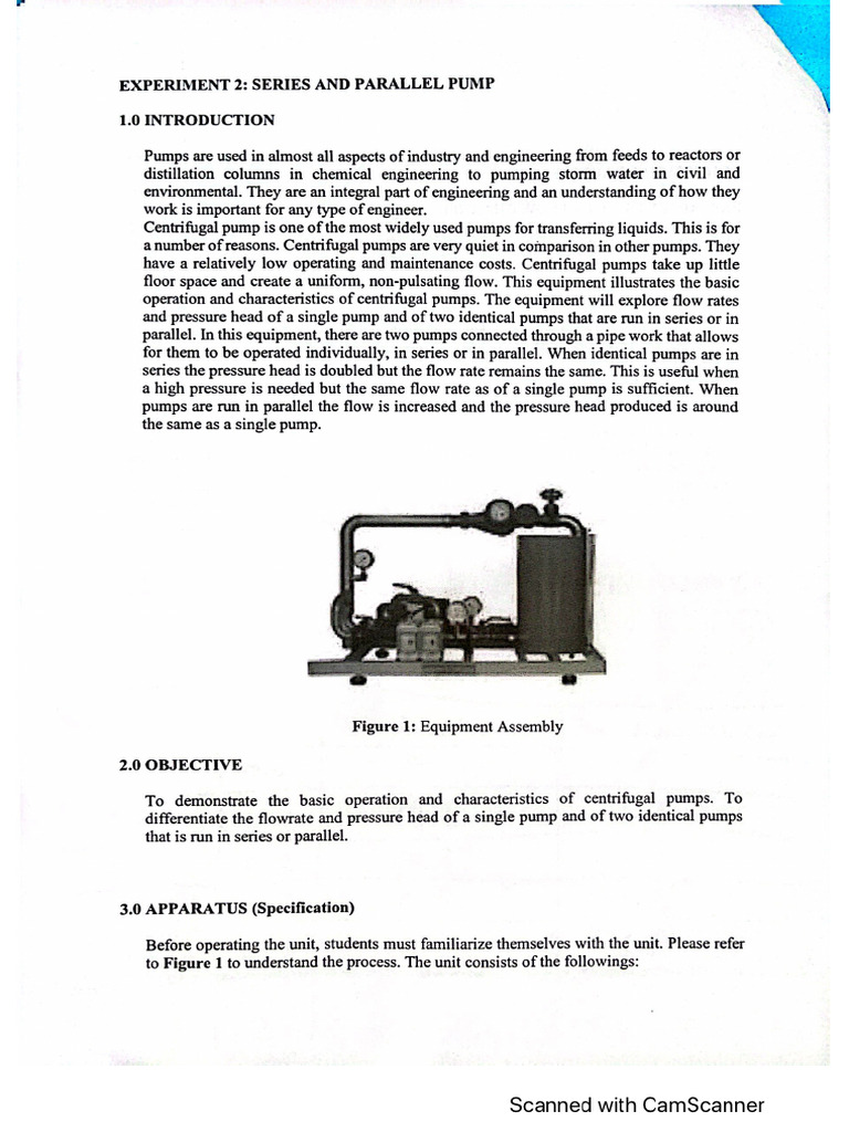 Series and Parallel Pump | PDF