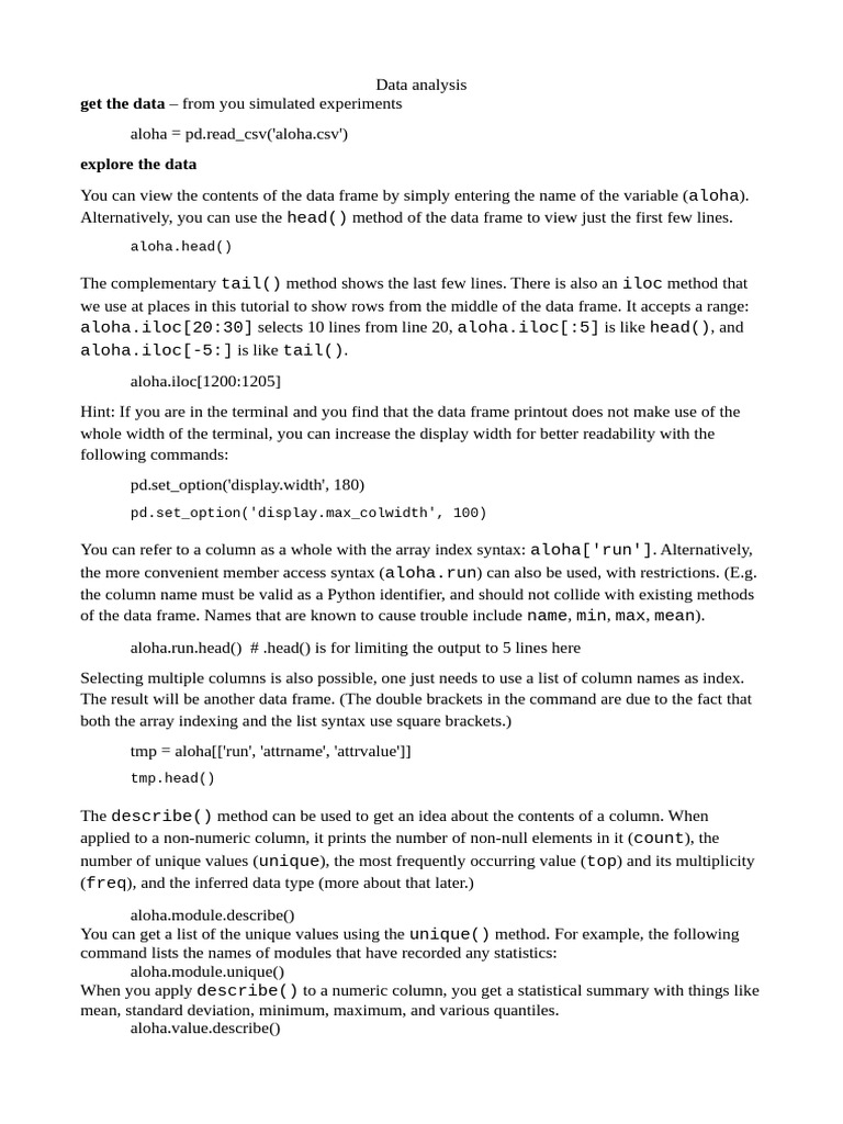 Data Analysis | PDF | Histogram | Scatter Plot