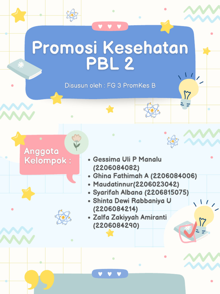 Tugas 4 - FG 3 - Promosi Kesehatan PBL 2 | PDF