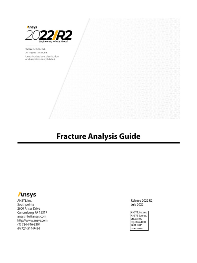 Ansys Mechanical APDL Fracture Analysis Guide | PDF | Fracture ...