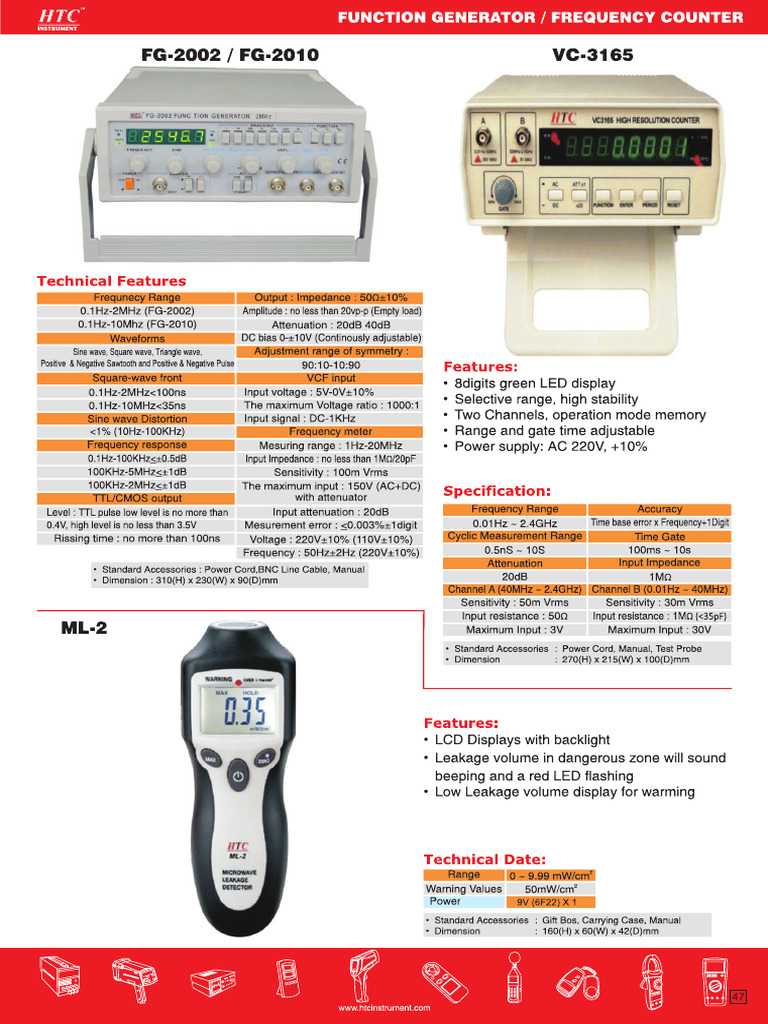 FG-2002 Function Generator | PDF